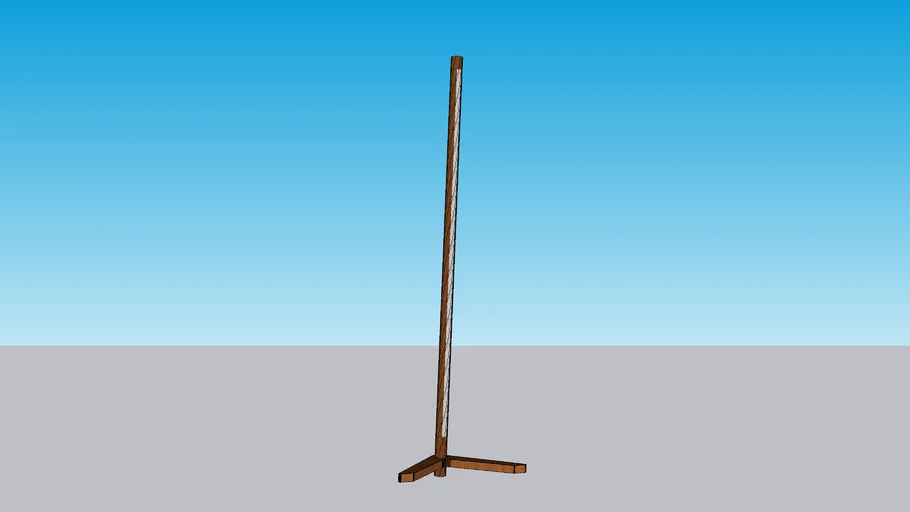 Remole Wooden Lights _ Lean Floor Lamp | 3D Warehouse