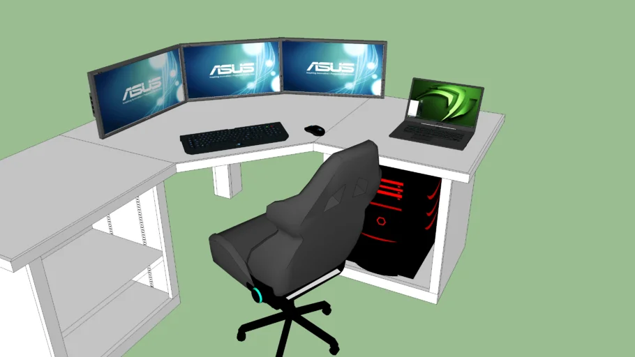 Workstation Desk | 3D Warehouse