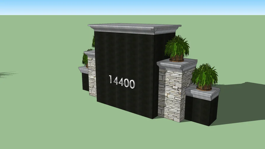 Monument Sign | 3D Warehouse