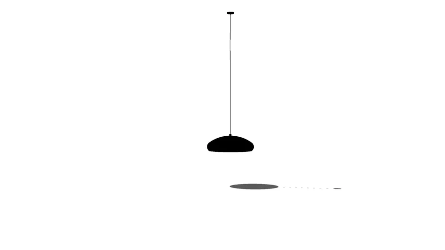 REDO Group TUTU 01-1394 black lamp 450 mm | 3D Warehouse