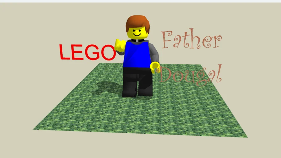 Lego Dougal McGuire, thanks to Fabian | 3D Warehouse