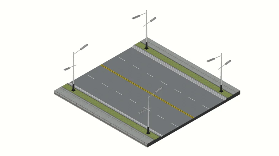 20M Road Section | 3D Warehouse