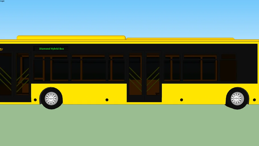 Diamond L Hybrid Luxury Bus | 3D Warehouse