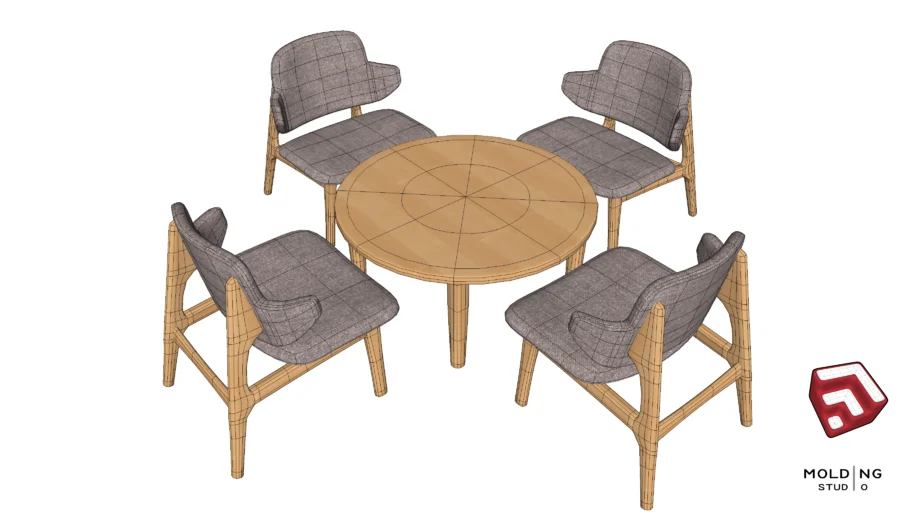 Restaurant Set Chair+table02 | 3D Warehouse