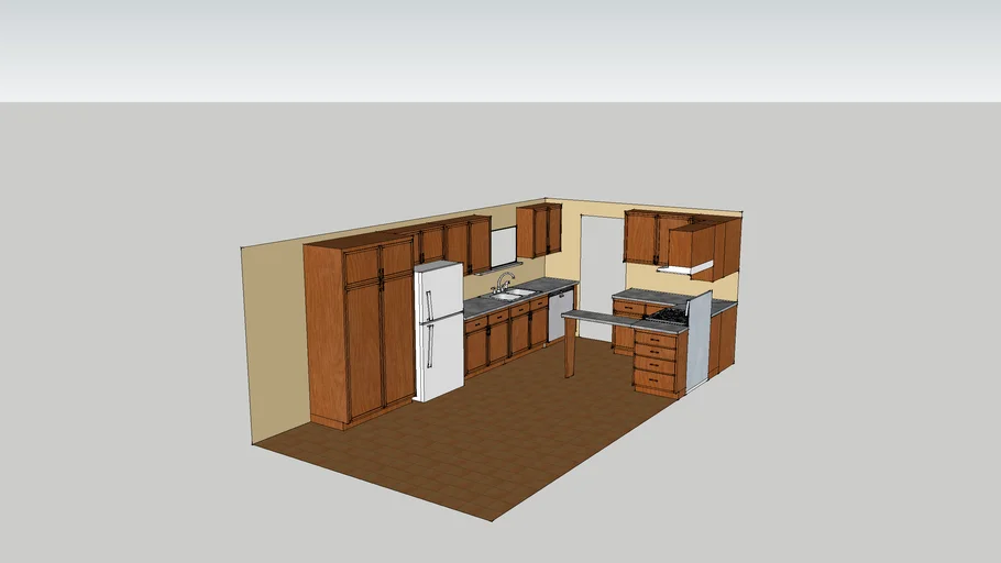 Small Kitchen | 3D Warehouse