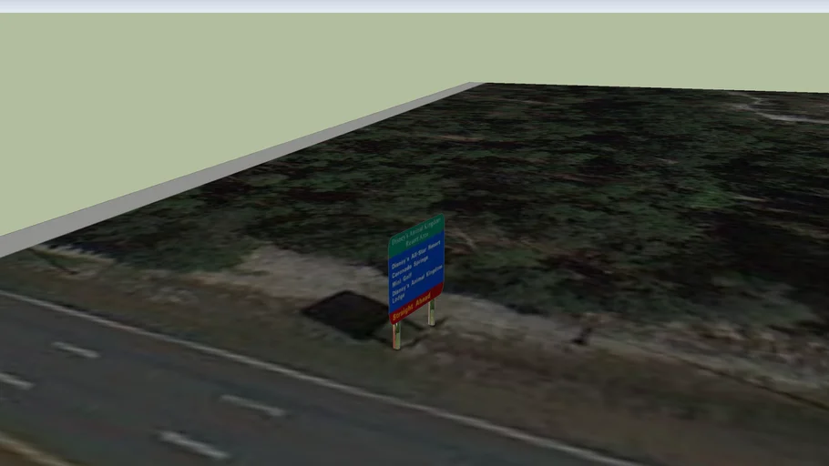 World Drive Sign#10C Northbound | 3D Warehouse