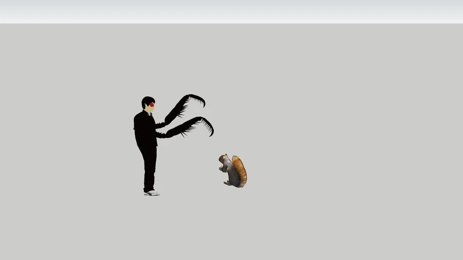SketchUp guy praying on squirrel | 3D Warehouse
