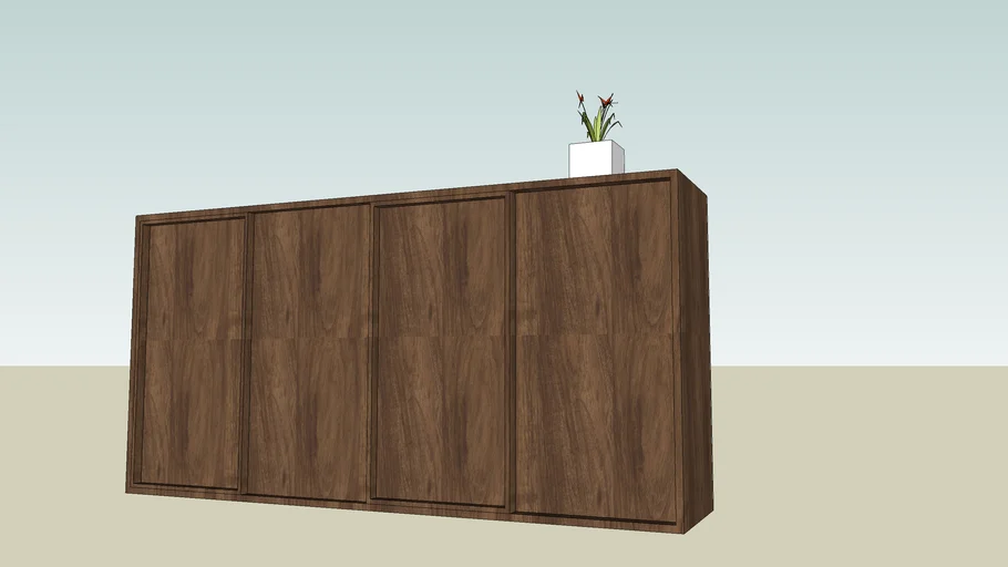 WOODEN ALMIRAH | 3D Warehouse