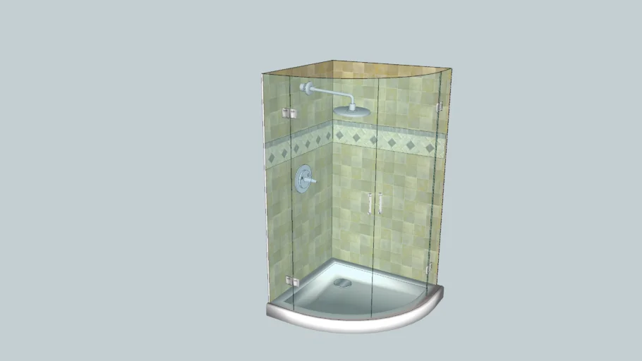 Corner shower | 3D Warehouse