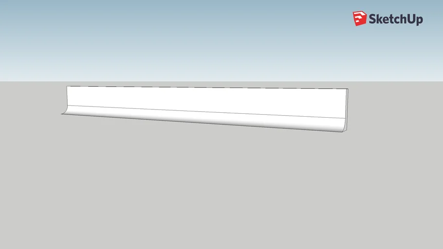 Coved upstand 1000 | 3D Warehouse