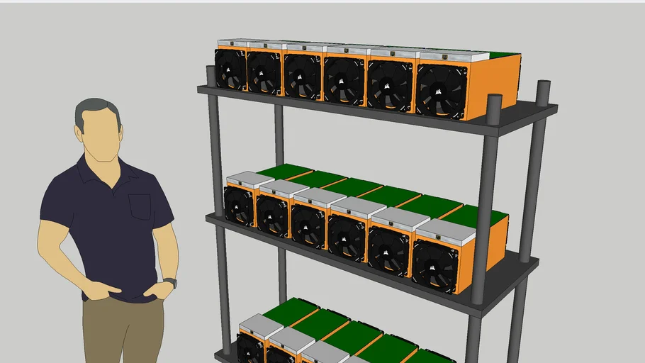 Bitmain Antminer Rack | 3D Warehouse