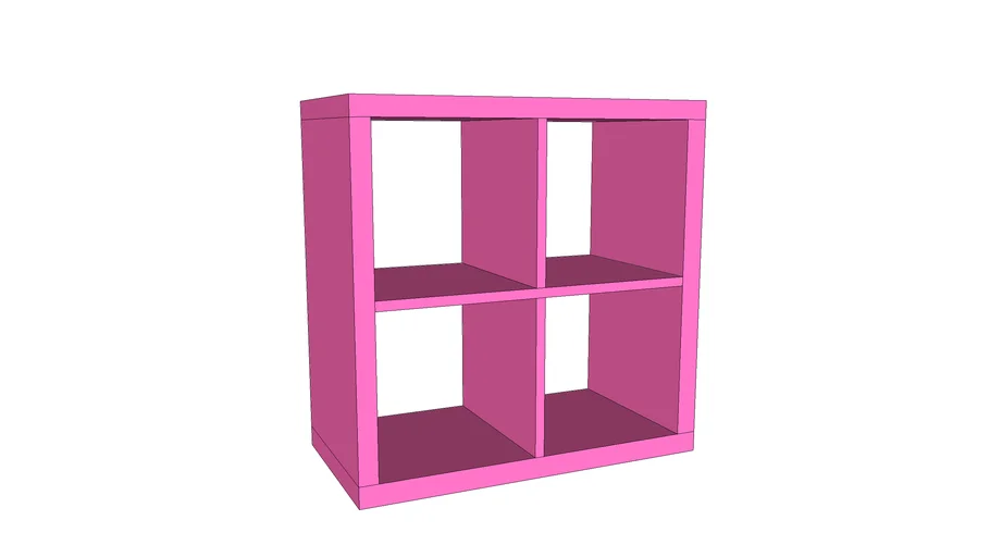 Kallax 77x77cm Ikea Pink | 3D Warehouse