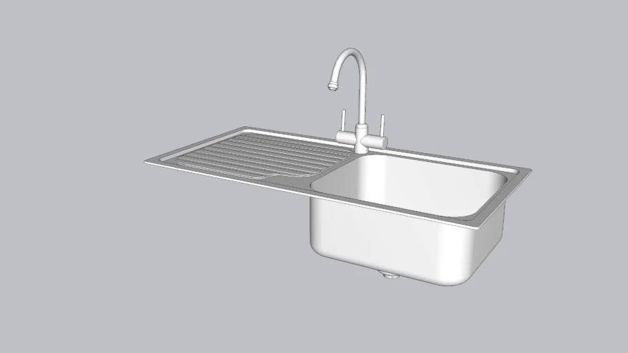 Aluminum Kitchen Sink | 3D Warehouse