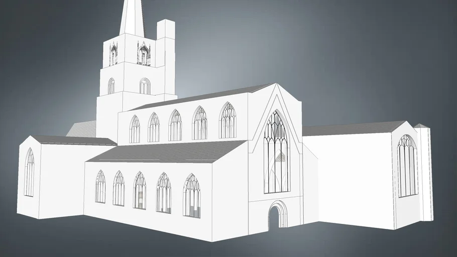 Burford Church: Animated Construction Sequence | 3D Warehouse