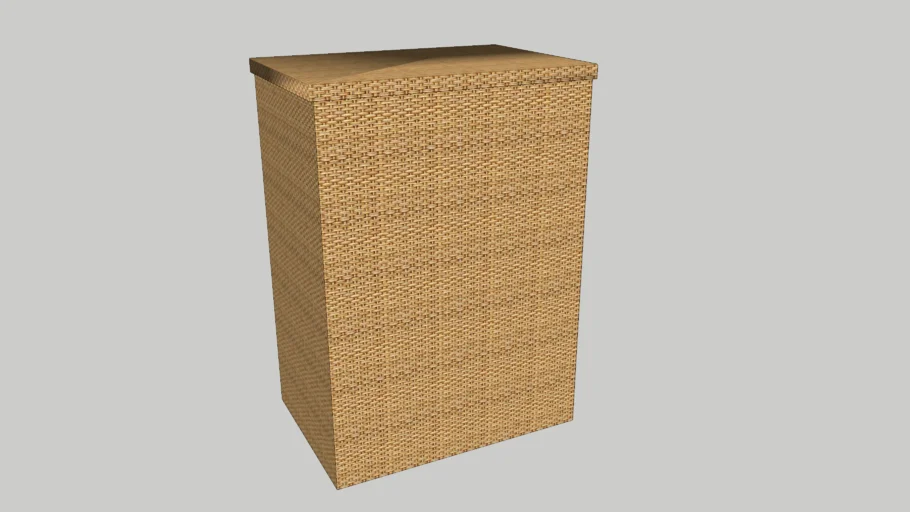 Wicker laundry hamper | 3D Warehouse