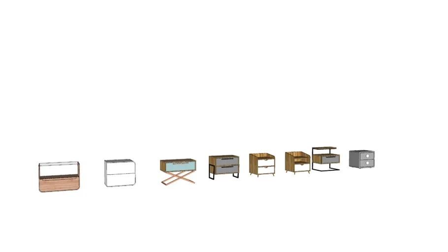 bed side table | 3D Warehouse