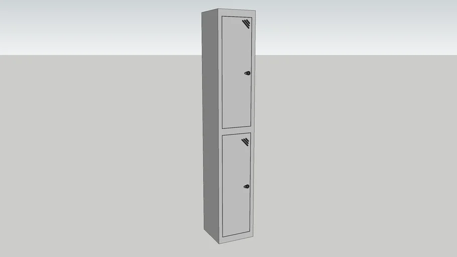 Locker - 2 Tier | 3D Warehouse