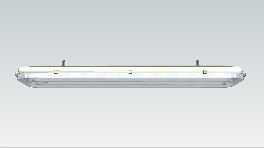 EMIKA 3X40W Fluorescent Lamp Fixture IP55 Typ.: 13-34-854 | 3D Warehouse
