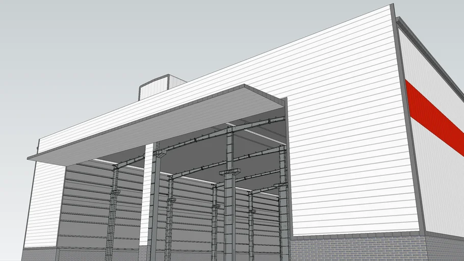 PEB STRUCTURE INDUSTRIAL PLANT | 3D Warehouse