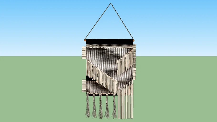 Enfeite de Parede Franjas - Etna | 3D Warehouse