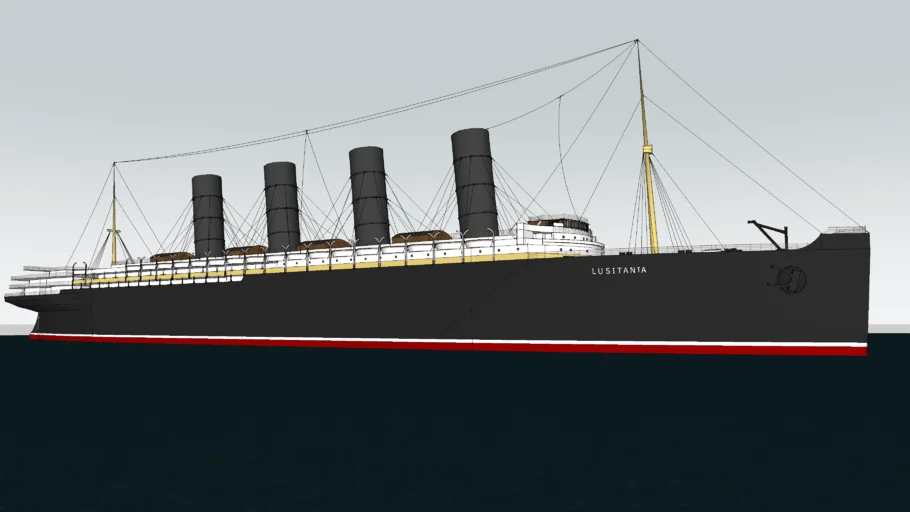 RMS Lusitania (1906) | 3D Warehouse
