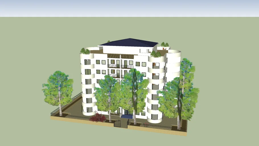 Mediterranean Style Apartment Building | 3D Warehouse