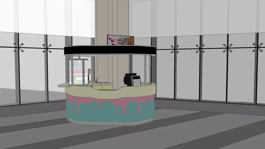 Ice Cream Roll Kiosk | 3D Warehouse