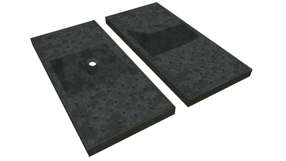 Deck Hatch: Fuel-Ballast Tank 1 Hatch - Type VIIC U-Boat | 3D Warehouse