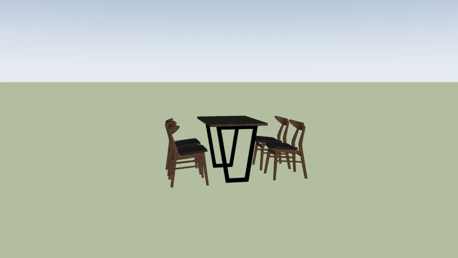 meja makan | 3D Warehouse