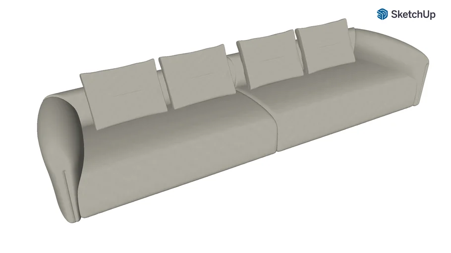 QU29 - QUENTIN LINEARE sofa | 3D Warehouse