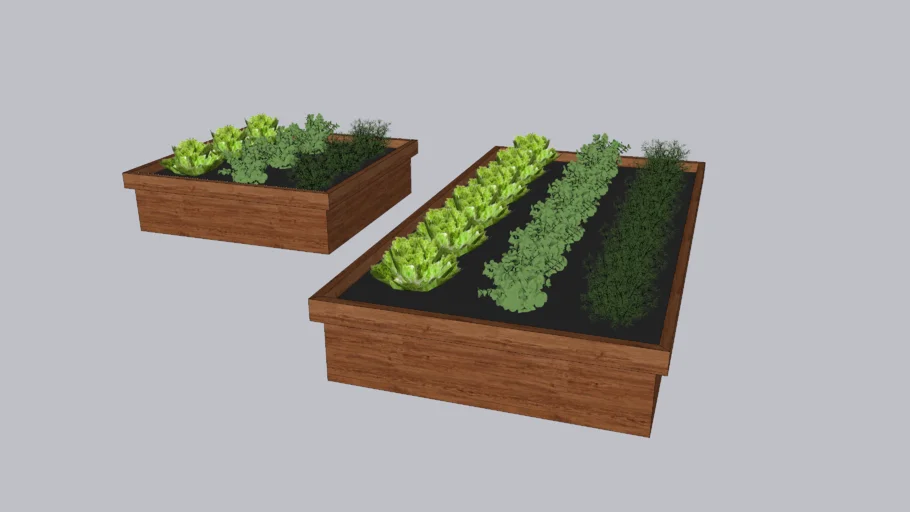 Veggie Box Planters | 3D Warehouse