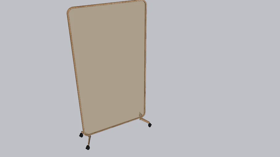 Lintex_Frame_Mobile Writing Board | 3D Warehouse