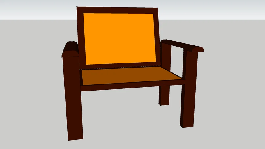 chair orange | 3D Warehouse