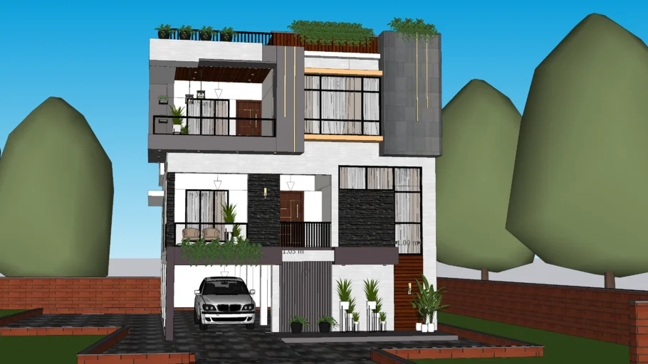 modern villa | 3D Warehouse