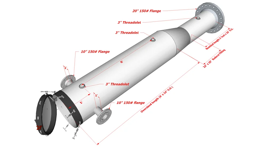 20' Pig Trap | 3D Warehouse