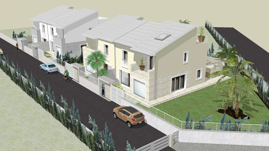 Terraced houses | 3D Warehouse