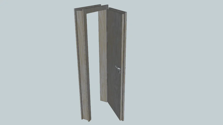 Interior door (open) | 3D Warehouse