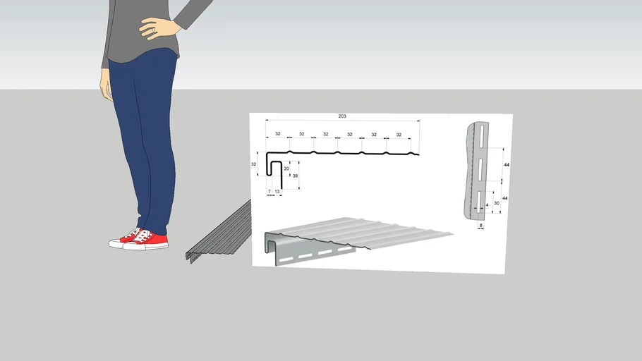 Grand Line. J-chamfer (wind board) | 3D Warehouse