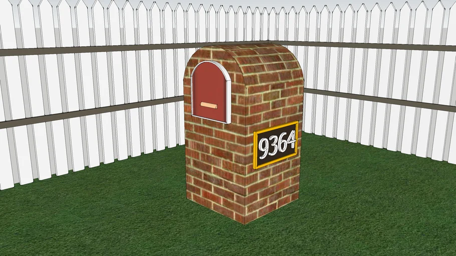 Brick Mail Box | 3D Warehouse