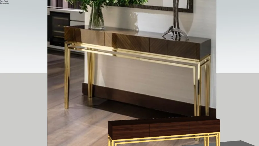 millier victoria console table | 3D Warehouse