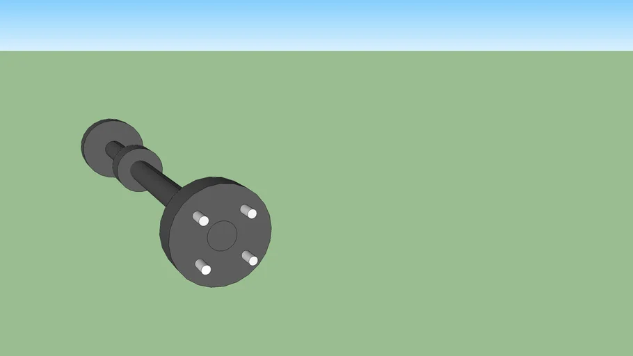Simple rear axle for go kart/Trike/Rickshaw/mini car | 3D Warehouse
