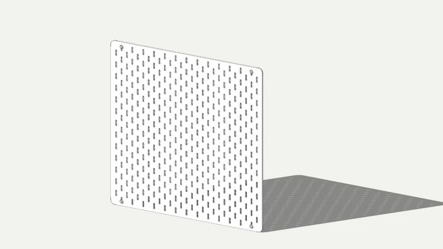 IKEA SKÅDIS Pegboard 56×56 White | 3D Warehouse