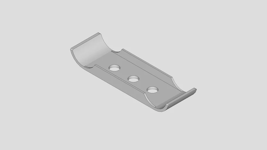 WF-LOW : Caster low bracket steel zinc | 3D Warehouse