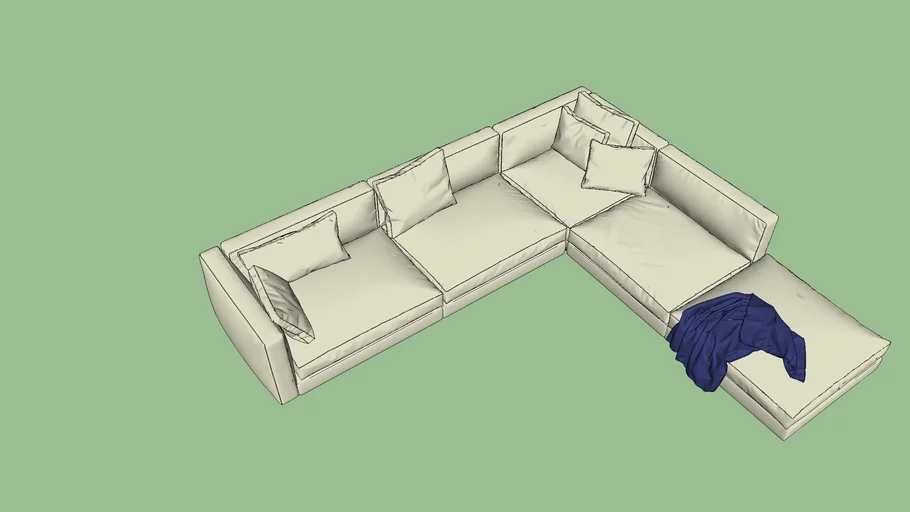 Sofa com chase long | 3D Warehouse