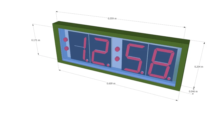 digital clock | 3D Warehouse