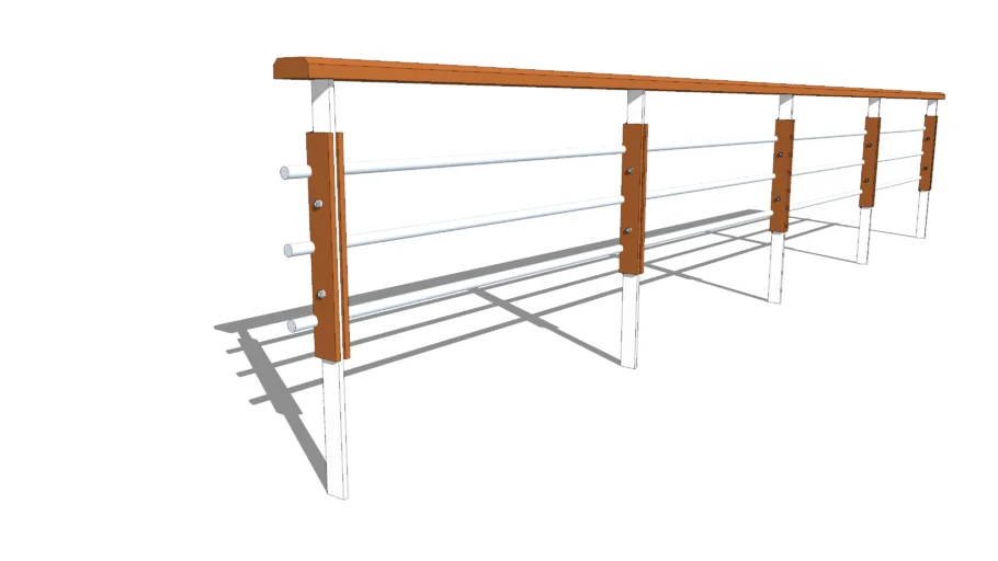 Profile Builder 2 Parametric Assembly: elegant railing with chamfered ...