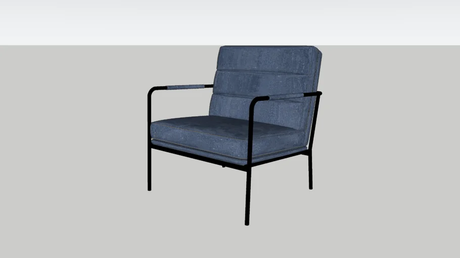 Sofá ocasional Haus Helens Re Azul - 1146969956 | 3D Warehouse