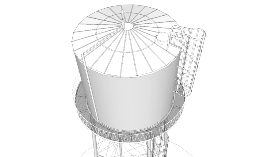 Elevated Water Tank | 3D Warehouse