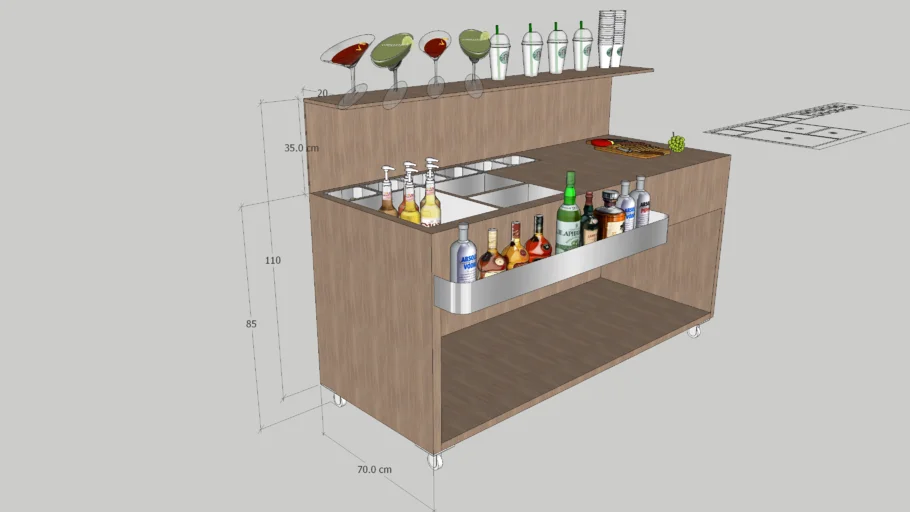 Bar Counter | 3D Warehouse