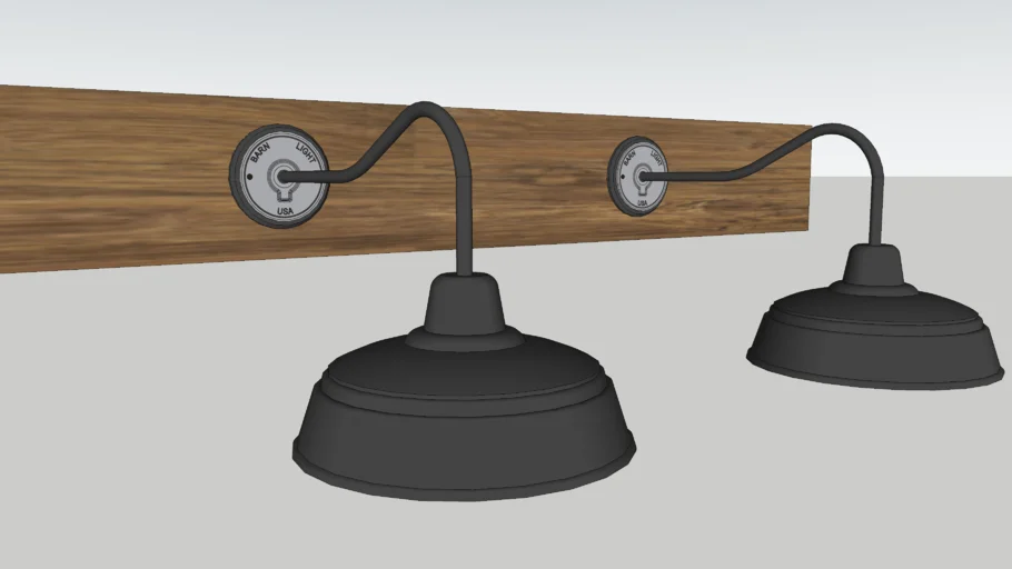 Gooseneck Outdoor Light Fixture Sketchup Models Outdoor Light 3DSKY